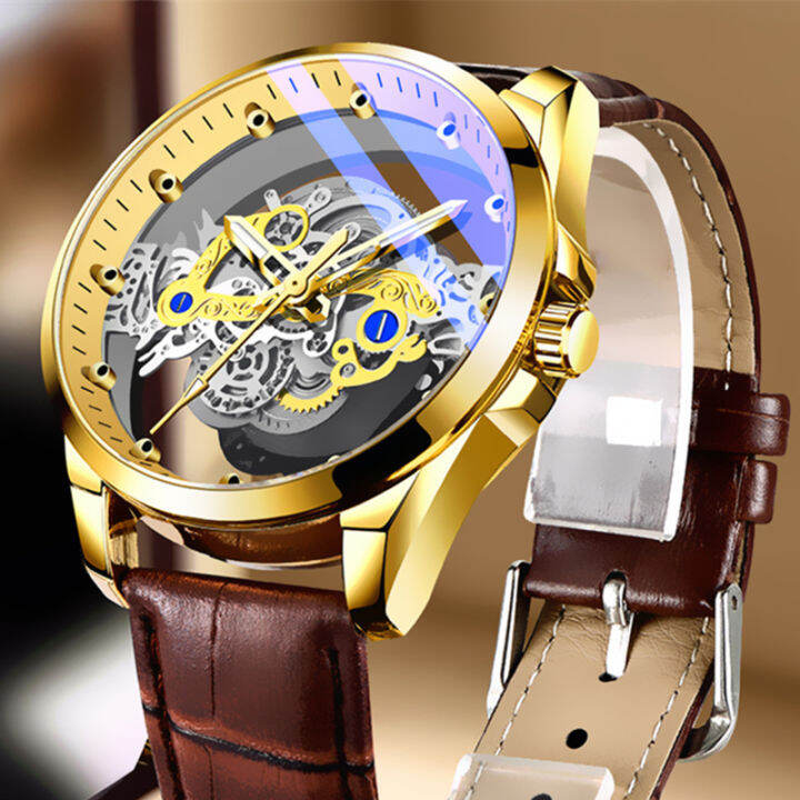 Addies Genuine Goods Watch for Men Original New Transparent Double ...
