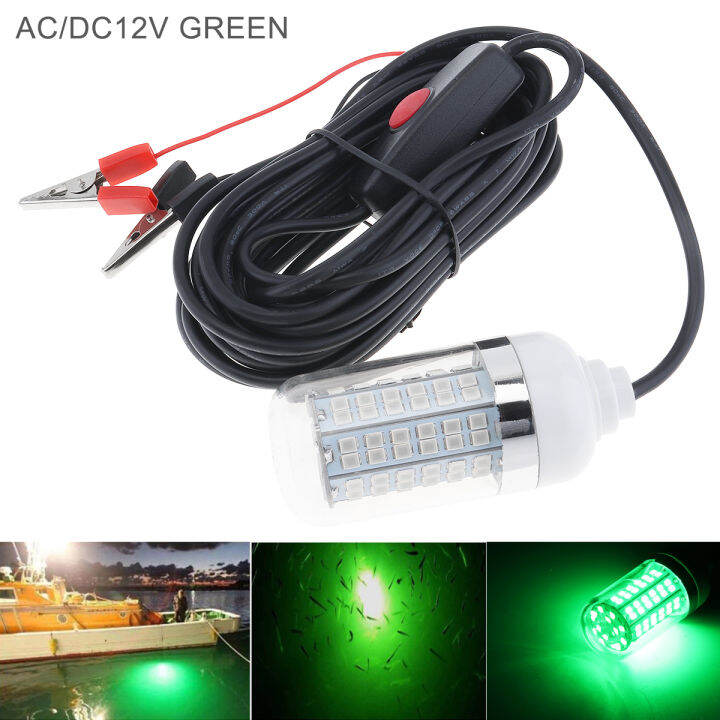 15W 12V Fishing Yellow Light LED Underwater Fishing Light / Lures Fish ...