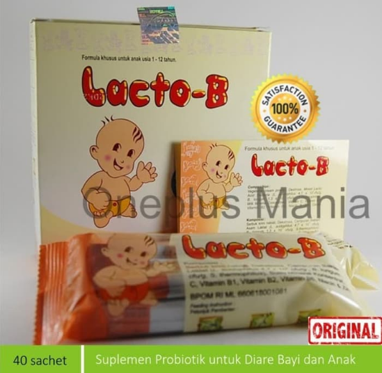 LACTO-B SUPLEMEN KESEHATAN PENCERNAAN ANAK ISI 40 SACHET | Lazada Indonesia