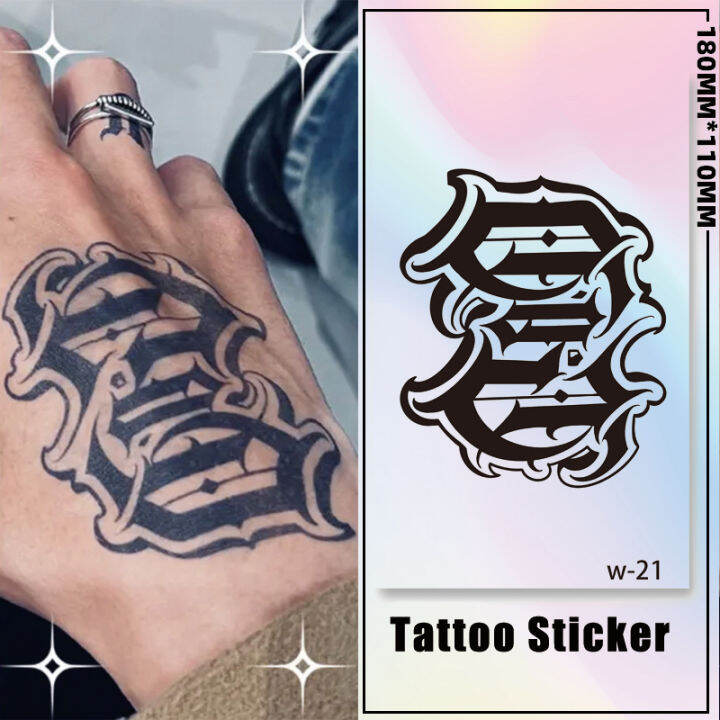 Magic Tattoo Sticker Waterproof Long Lasting for Men Fake Tattoo ...
