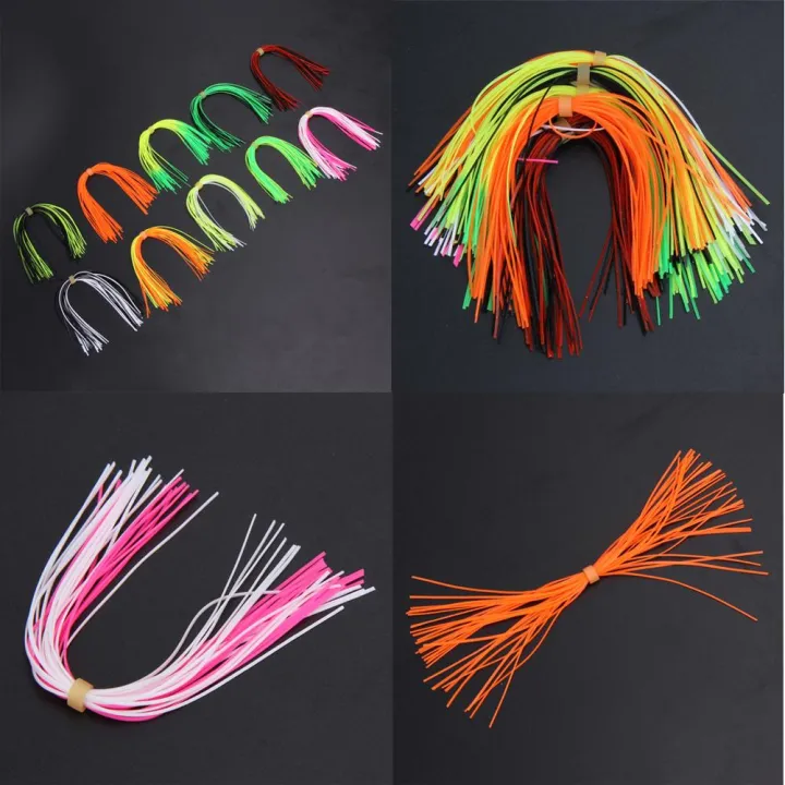 10 Bundles Legs Barred Flake Fly Tying Material Squid Skirts Lure ...