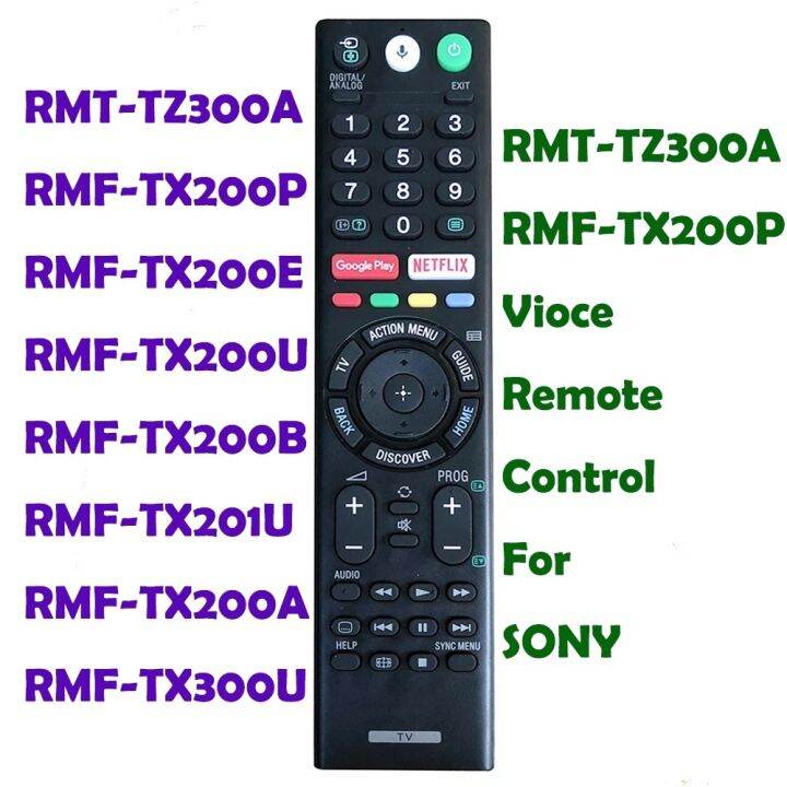 Rmt Tz300a Rmf Tx200p Vioce Remote Control For Sony Bravia Led Tv With