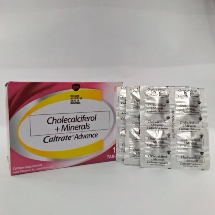 Caltrate Advance (Calcium+Vitamin D3+Minerals) (12pcs Tablet) | Lazada PH