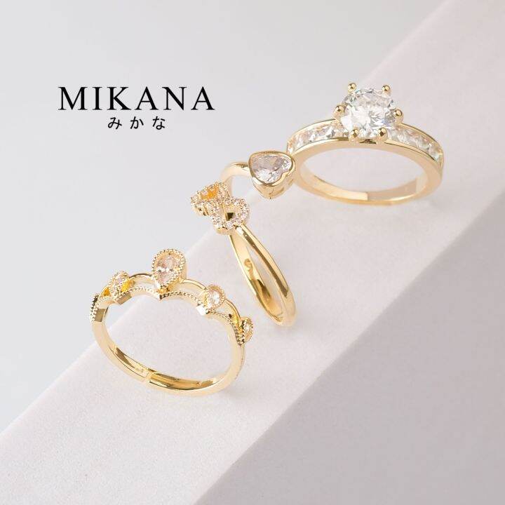 Mikana Gold Plated Ring Collection Accessories For Women fashion korean ...
