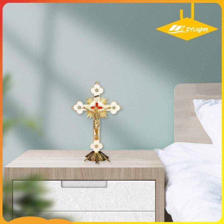 ZYLightt Religious Gifts Jesus Christ on Cross Statue Tabletop Crucifix ...