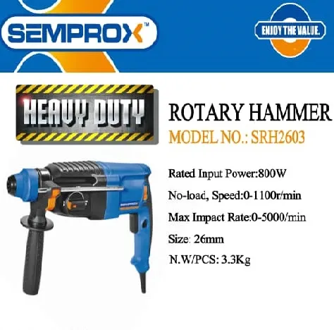 heavy duty rotary hammer drill impact wrench demolition power lock ...