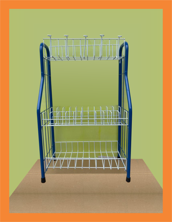 Rak Piring dan Gelas 3 Susun RPL | Lazada Indonesia