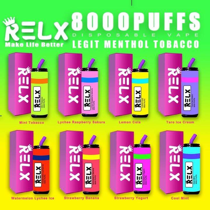 【Vape Warranty】 17Flavors Relx DEVICE INFINITY AND ESSENTIAL Disposable ...