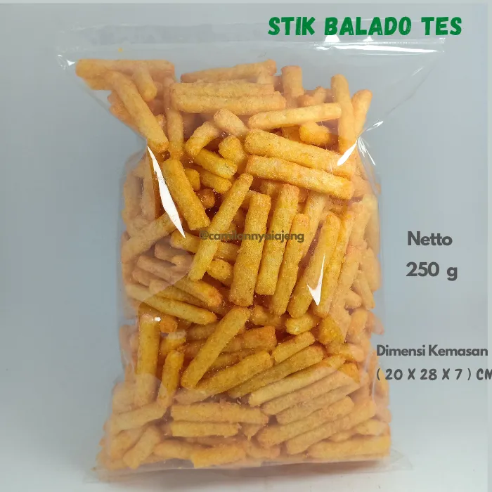 Stik Jagung Panggang Rasa Sambal Balado TES Camilan Kiloan Curah 250 g ...