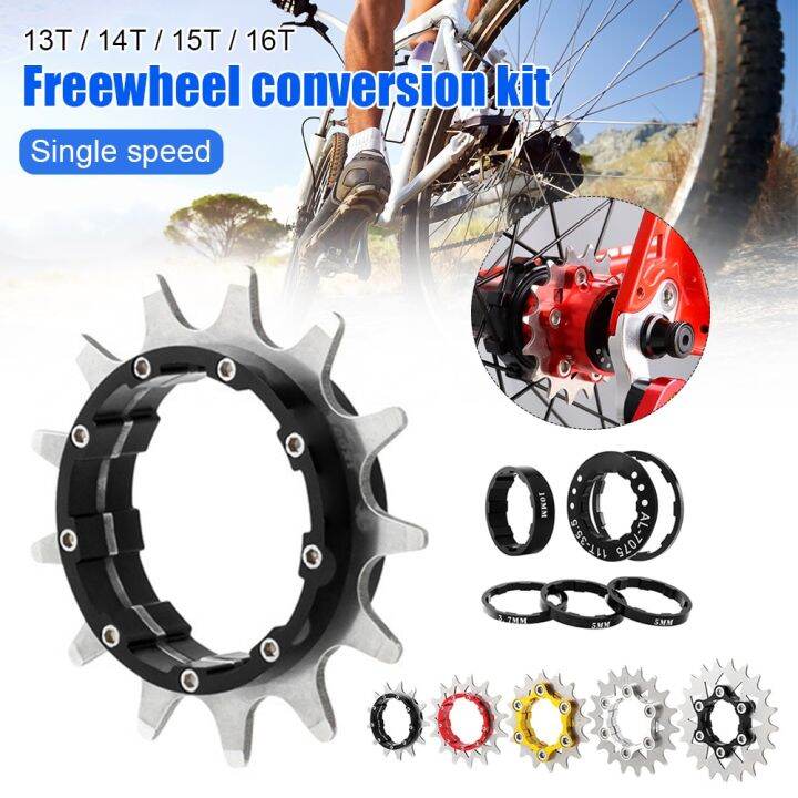 Bicycle Cassette To Single Speed Conversion Kit 13T 14T 15T 16T Cog MTB ...