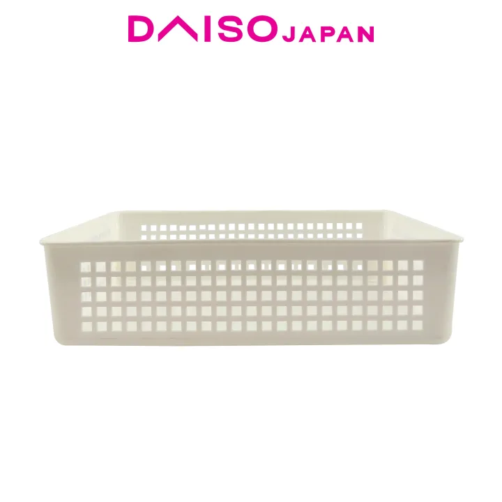 Daiso B6 Beige Basket Tray Organizer | Lazada PH
