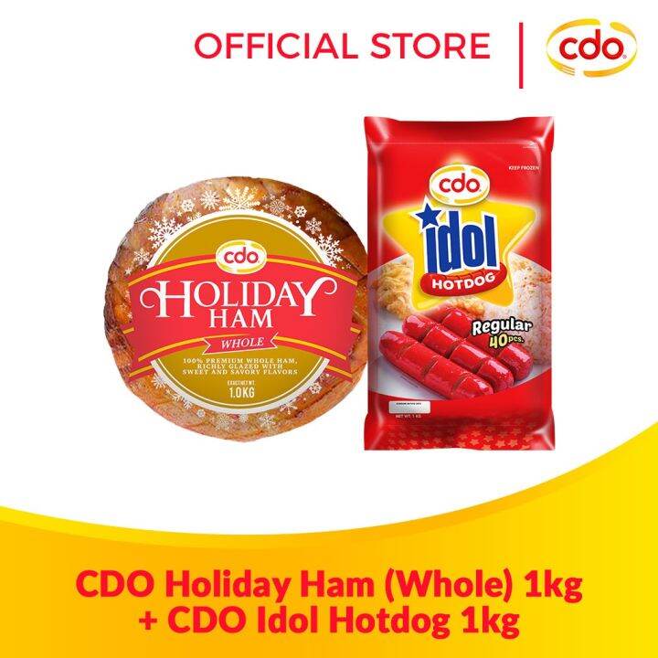 CDO Pamasko Bundles 2 (Whole Ham 1kg + Idol Hotdog 1kg) | Lazada PH