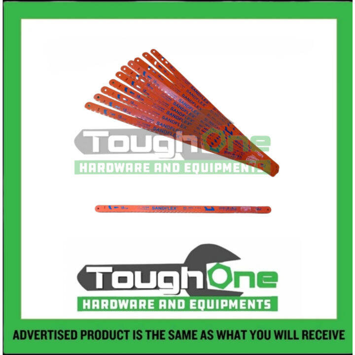 BACHO SANDFLEX METAL HAND HACKSAW BLADE 18 TPI 10 PCS PER PACK MADE IN ...