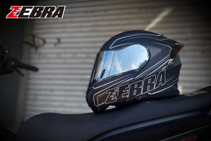 ZEBRA 869 Motorcycles full face Helmet original Dual Visor Modular ...
