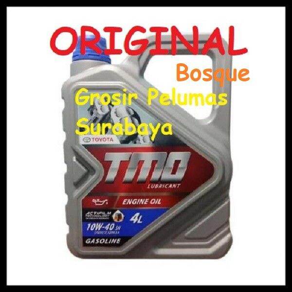 Original ASLI oli TOYOTA TMO bensin 10w-40 10w/40 galon 4liter Genuine ...