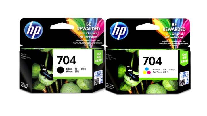 HP 704 Black & Tri-color Original Ink Cartridge Combo Bundle | Lazada PH