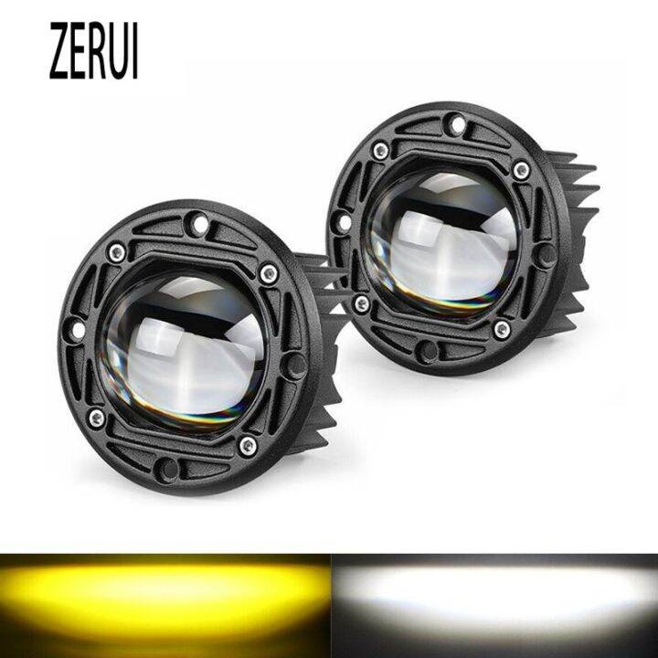 ZR For 8D 3" 20W 12V 24V Flush Mount LED Pods Work Light Bar Offroad ...