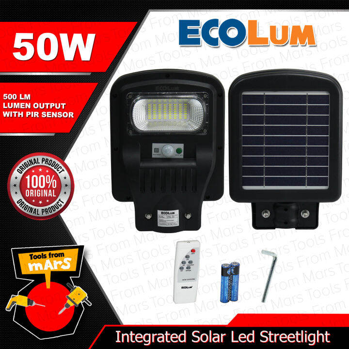 Firefly Ecolum Intergrated Solar Streetlight Street light 50W ...