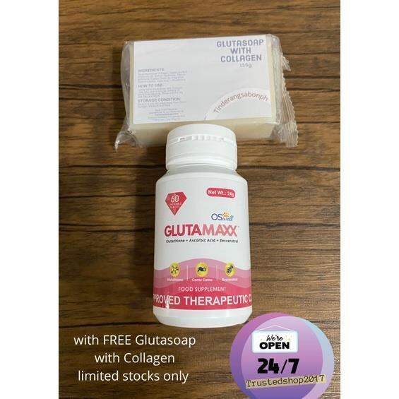Authentic Oswell Gluta maxx 60 tablets with Free Glutasoap soap 135g ...