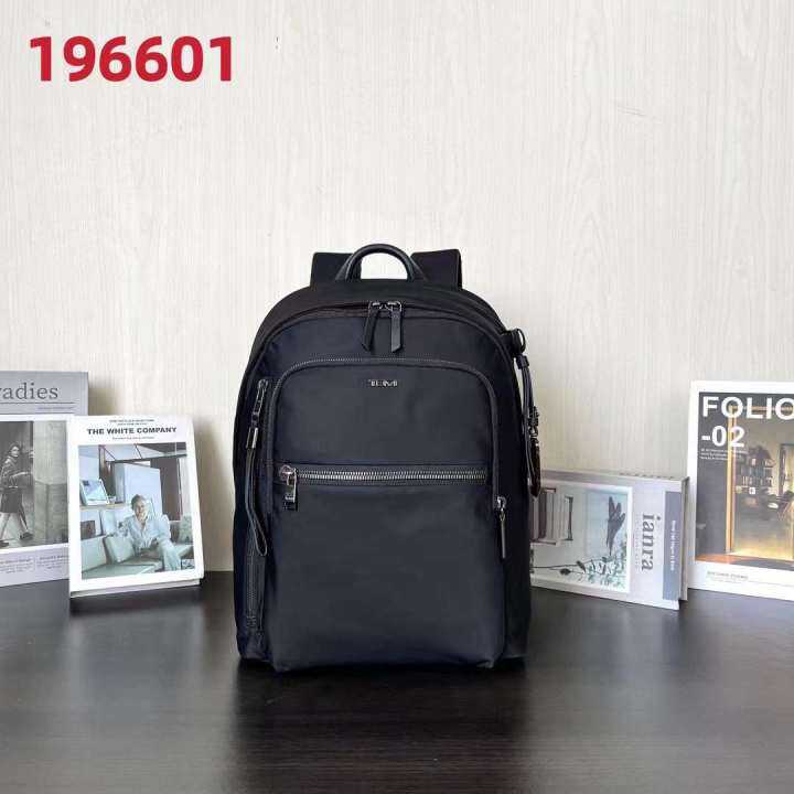 tas ransel hitam cewek import backpack wanita nylon black top branded ...
