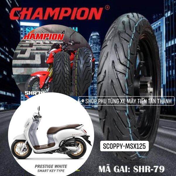 VỎ LỐP CHAMPION XE TAY GA SCOOPY 100/90 & 110/90 - 12 INCHES | Lazada.vn