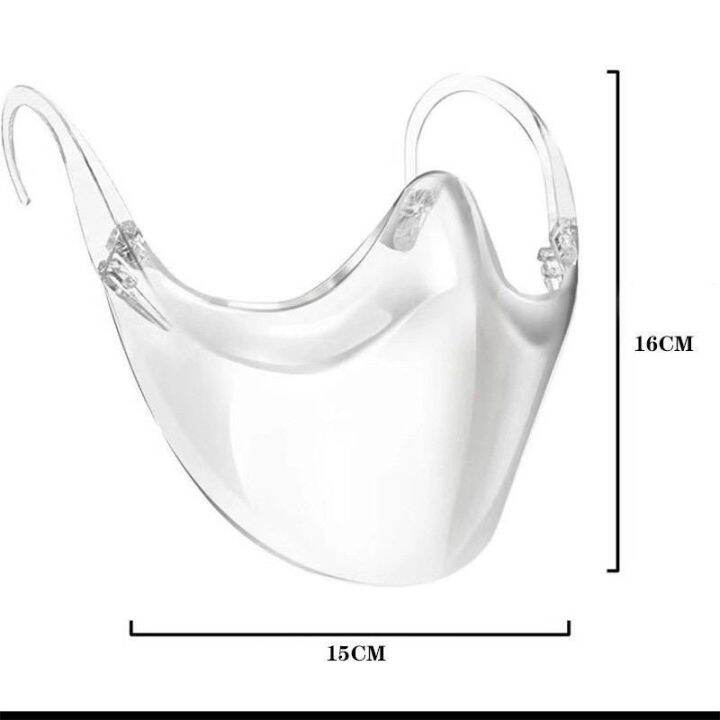 Masker Pelindung Wajah dan Mulut Transparan Face Shield Akrilik ...