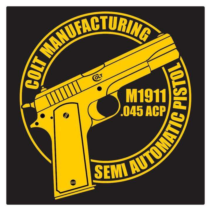 Colt Firearms 1911 Cutting Sticker | Lazada Indonesia
