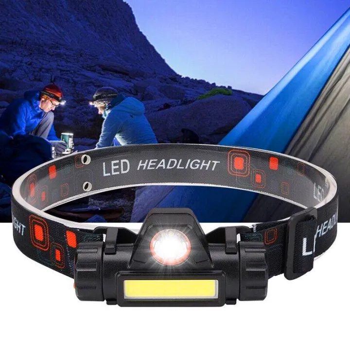 FESA Portable Mini Led Head light lamp Flashlight Waterproof Q5+Cob ...