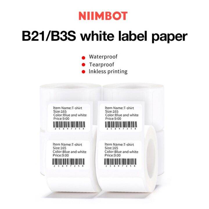 1 rolls Nimbot B21/B3S thermal label machine printing paper Food ...