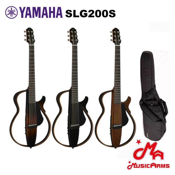 Yamaha SLG200S ยามาฮ่าไซเลนต์กีตาร์ Silent Guitar SLG200 ฟรีกระเป๋า ...
