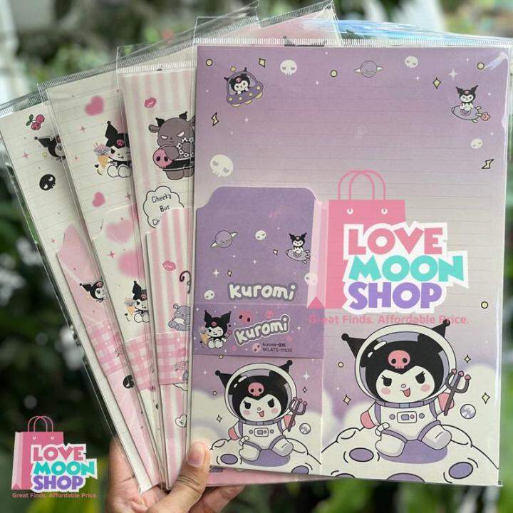 Sanrio Kuromi Stationery Paper and Envelope Letter Set | Lazada PH