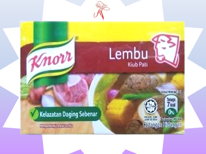 Knorr Beef Cube 60g | Kiub Pati Lembu Huat Tiong | Lazada
