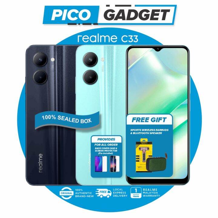 Realme C33 Smartphone | Unisoc Tiger T612 | 6.5" IPS LCD Display | 50MP ...