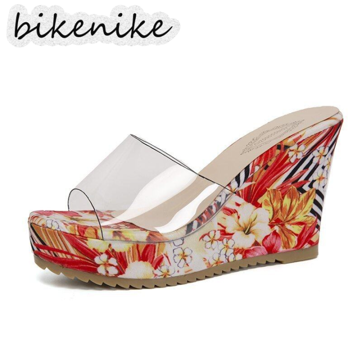 Tig Tag รองเท้า ผู้หญิง รองเท้าส้นตึกผู้หญิง รองดท้าแตะ รองเท้าปากปลา ...