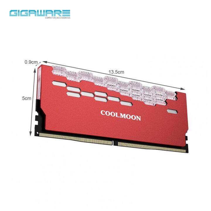 popular Gigaware COOLMOON RA-2 ARGB RAM Cooler 5V Memory Heatsink ...