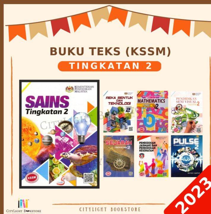 [CITYLIGHT] TextBook: Buku Teks Tingkatan 2 KSSM | Lazada