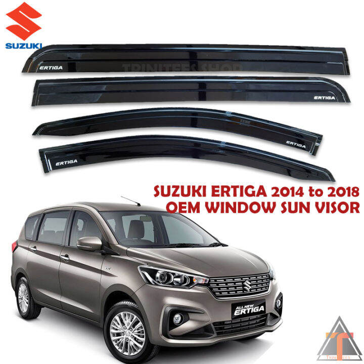 Suzuki Ertiga 2014 to 2018 OEM Window door Rain visor black | Lazada PH