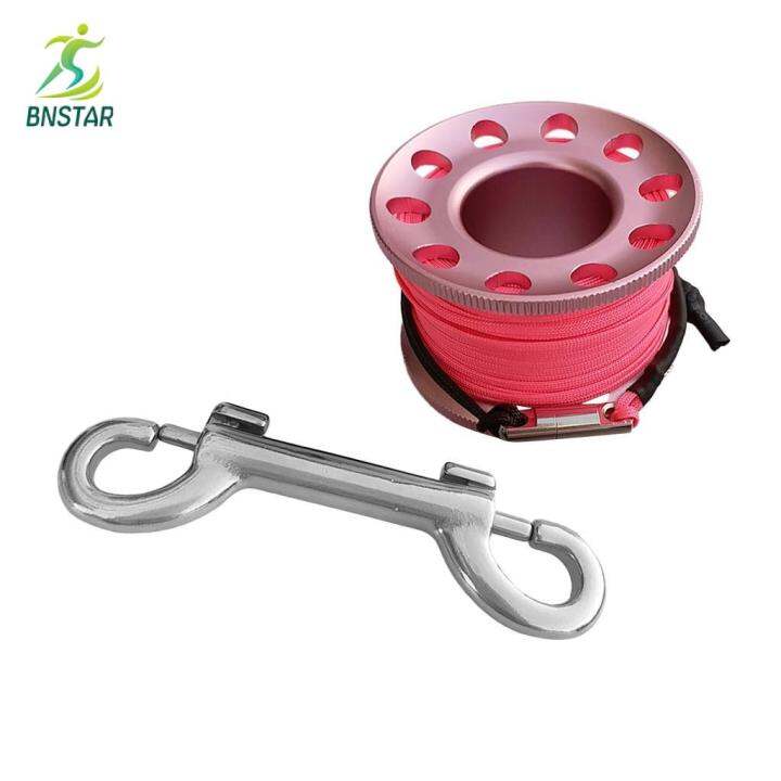BNSTAR Scuba Diving Finger Reel Guide Spool 15m Line Dual Ended Bolt ...