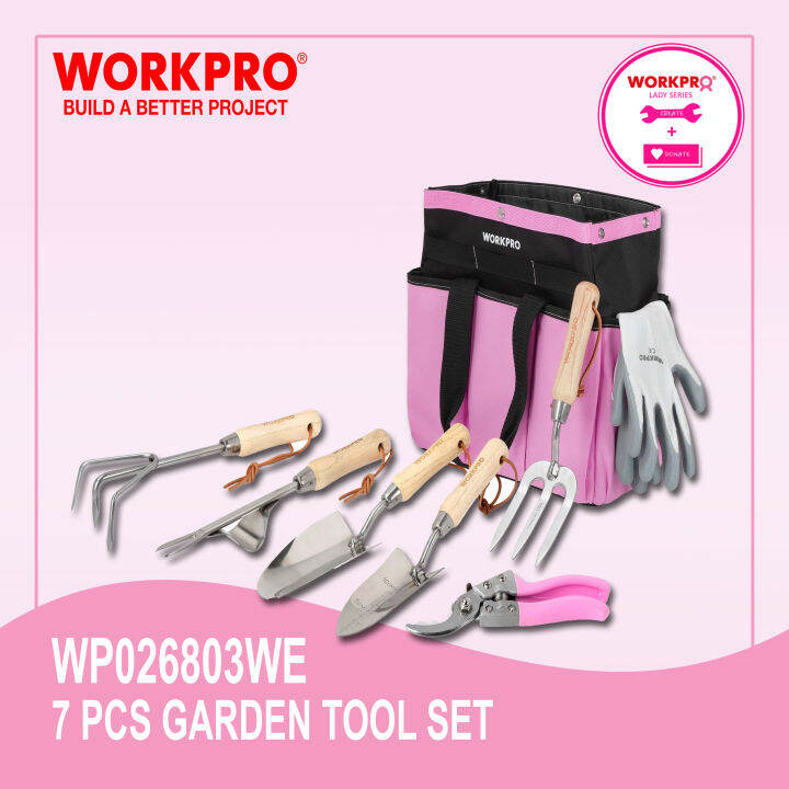 WORKPRO Lady 7 Piece Garden Tool Set WP206803 | Lazada PH