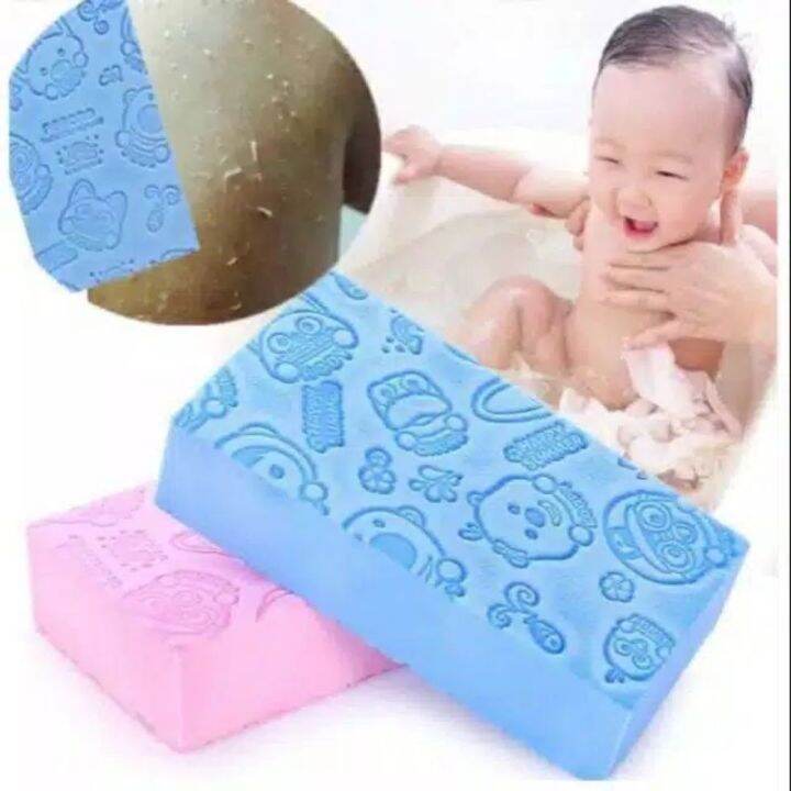 Spon sponge spons busa mandi lembut pengangkat perontok daki dewasa ...