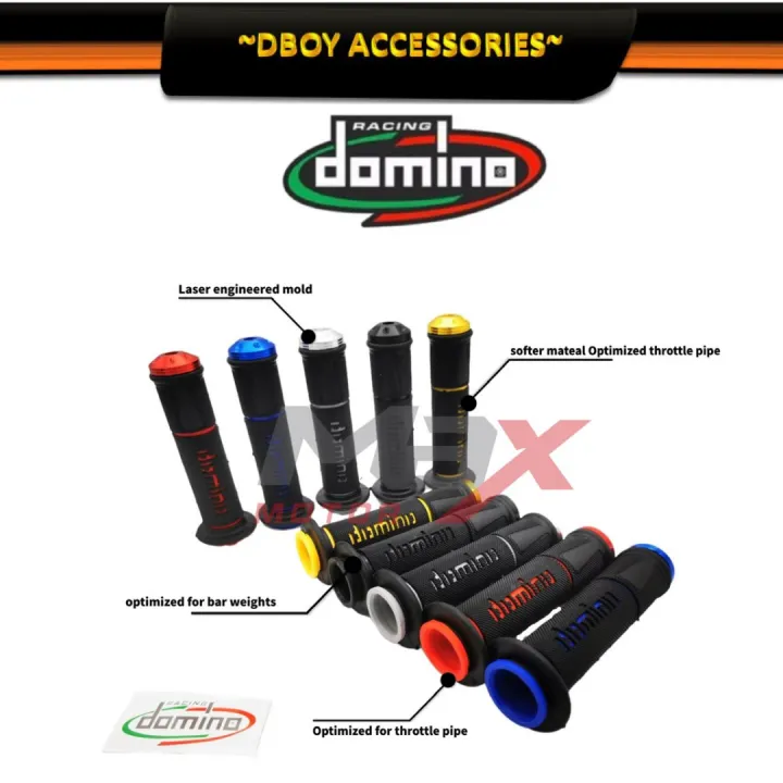 DOMINO HANDLE GRIP TROTTLE GRIP RUBBER GETAH UNIVERSAL | Lazada
