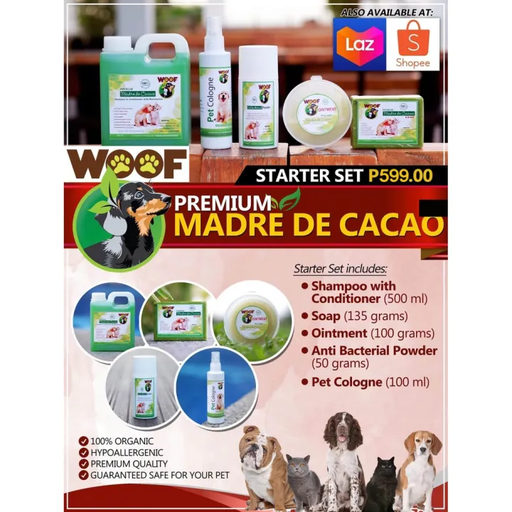 Madre de Cacao WOOF (STARTER SET 5 FOR 599) Dog Shampoo and Soap ...