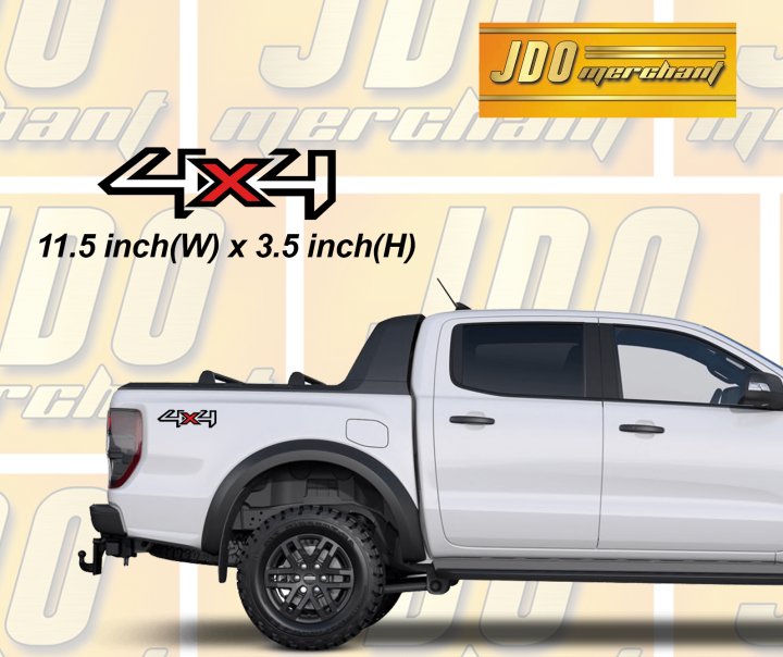 4X4 Ford Ranger Ford Raptor Vinyl Sticker | Lazada PH