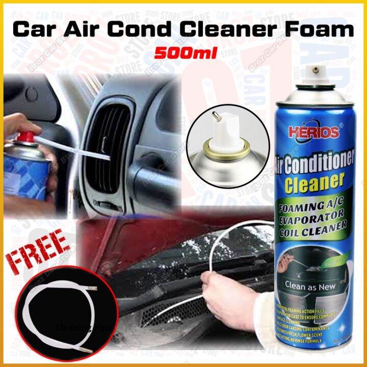 FREE PIPE Car Air Conditioner Cleaner Foam Spray Clean Dust Coil ...
