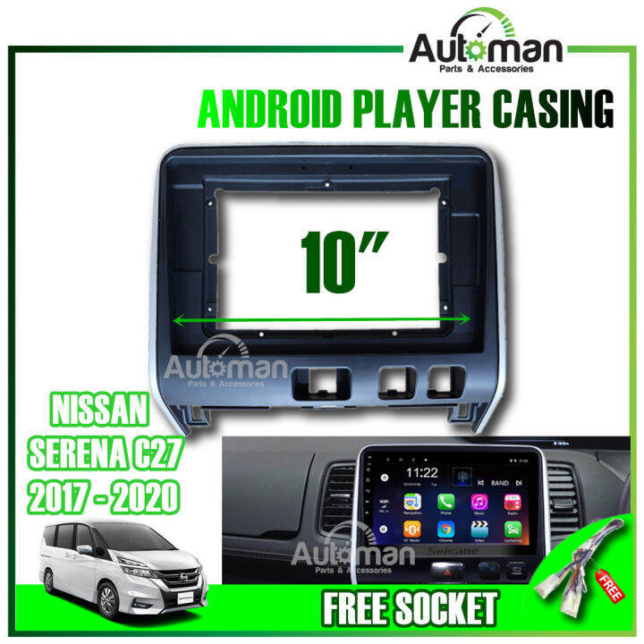 Casing Android Nissan Serena C27 2017 - 2020 Dashboard Audio Android ...
