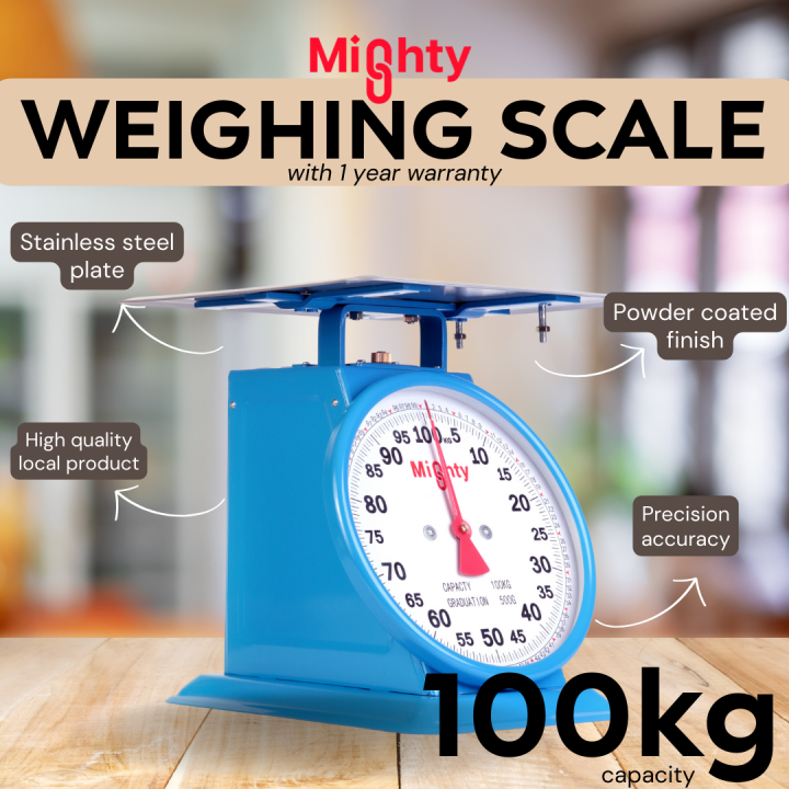 [Mighty] Weighing Scale 100 kilograms / Timbangan 100 kilo / Flat Scale ...