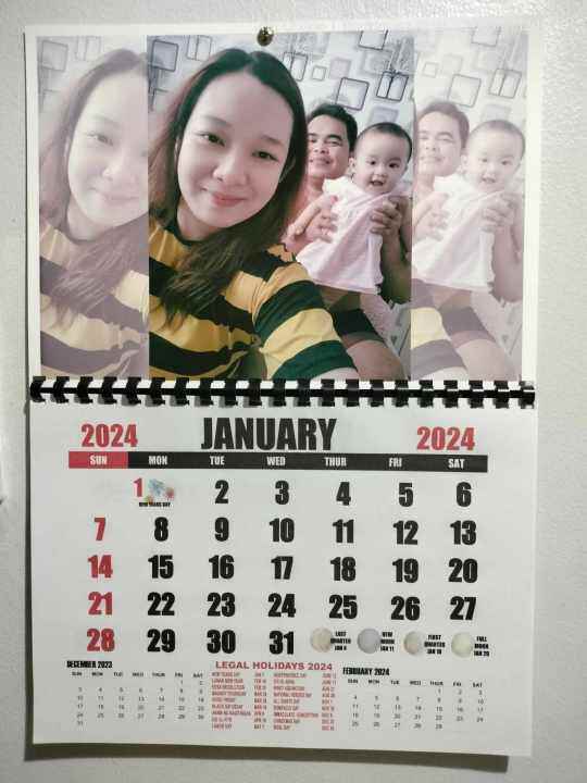 CALENDAR 2024 - PERSONALIZED CUSTOMIZED WALL CALENDAR | Lazada PH