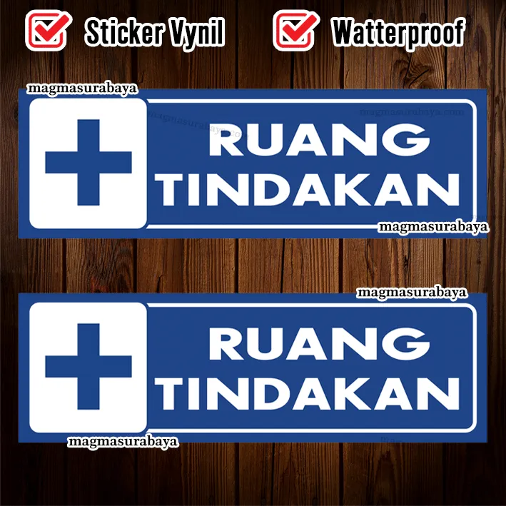 Stiker Ruang Tindakan - rumah sakit - klinik - poli klinik | Lazada ...