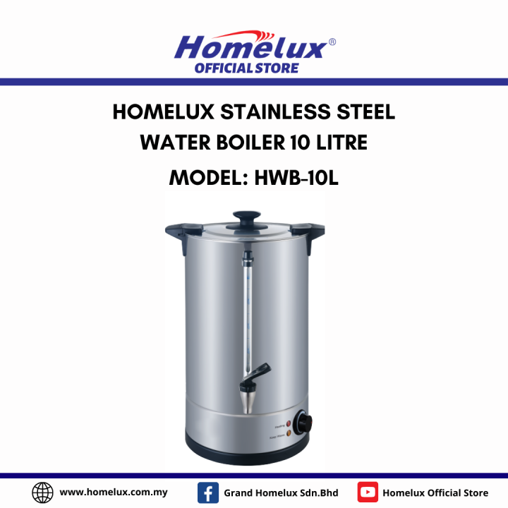HOMELUX ELECTRIC WATER BOILER 10 LITER HWB-10L | Lazada