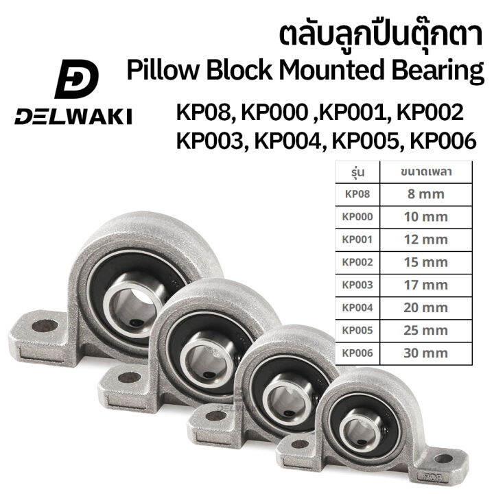 ตลับลูกปืนตุ๊กตา Pillow Block Mounted Bearing KP08 KP000 KP001 KP002 ...